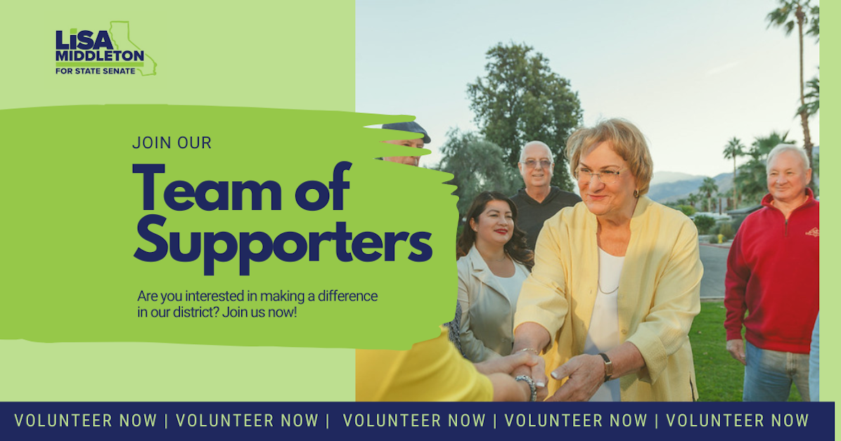 Host events with Lisa Middleton for State Senate · Mobilize